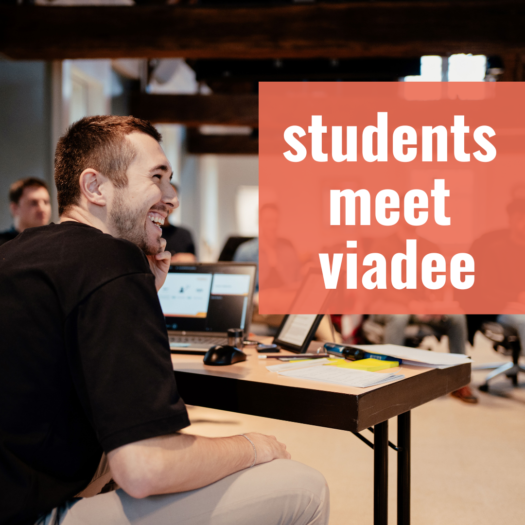students meet viadee